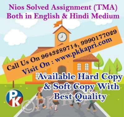 Nios Assignment 2024 - PK Kapri & Co.