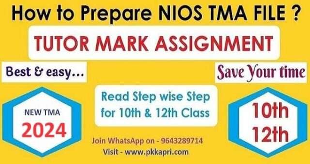 Download Nios solved Assignments 100% for 10th & 12th class All subject - PK Kapri & Co.